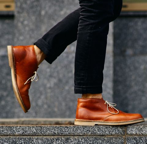 Vasky Farm High Dark Brown -kožené členkové topánky hnedé | Vasky